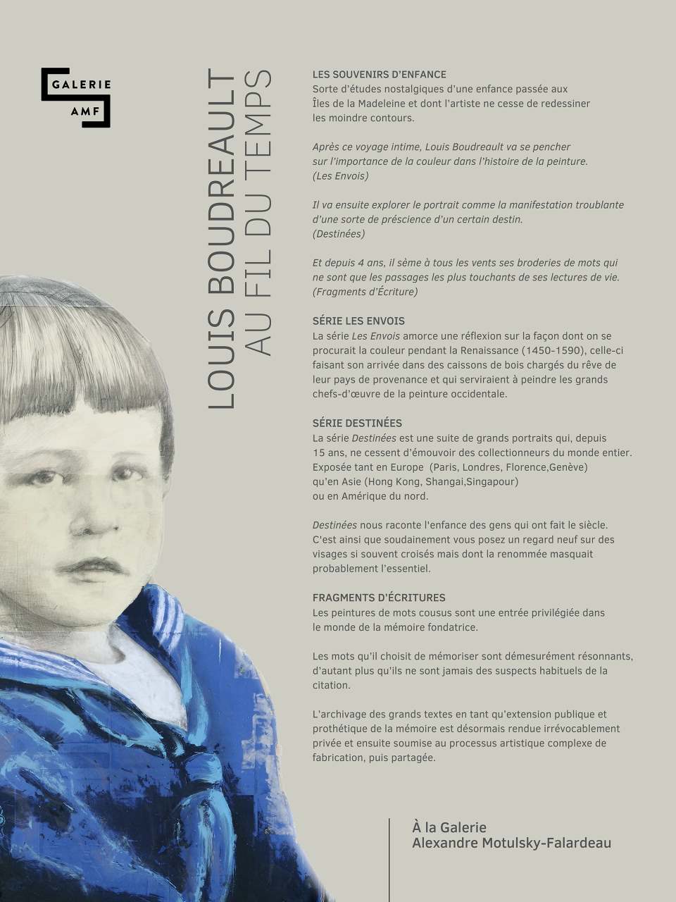Louis Boudreault au fil du temps à la Galerie AMF | Arts et culture