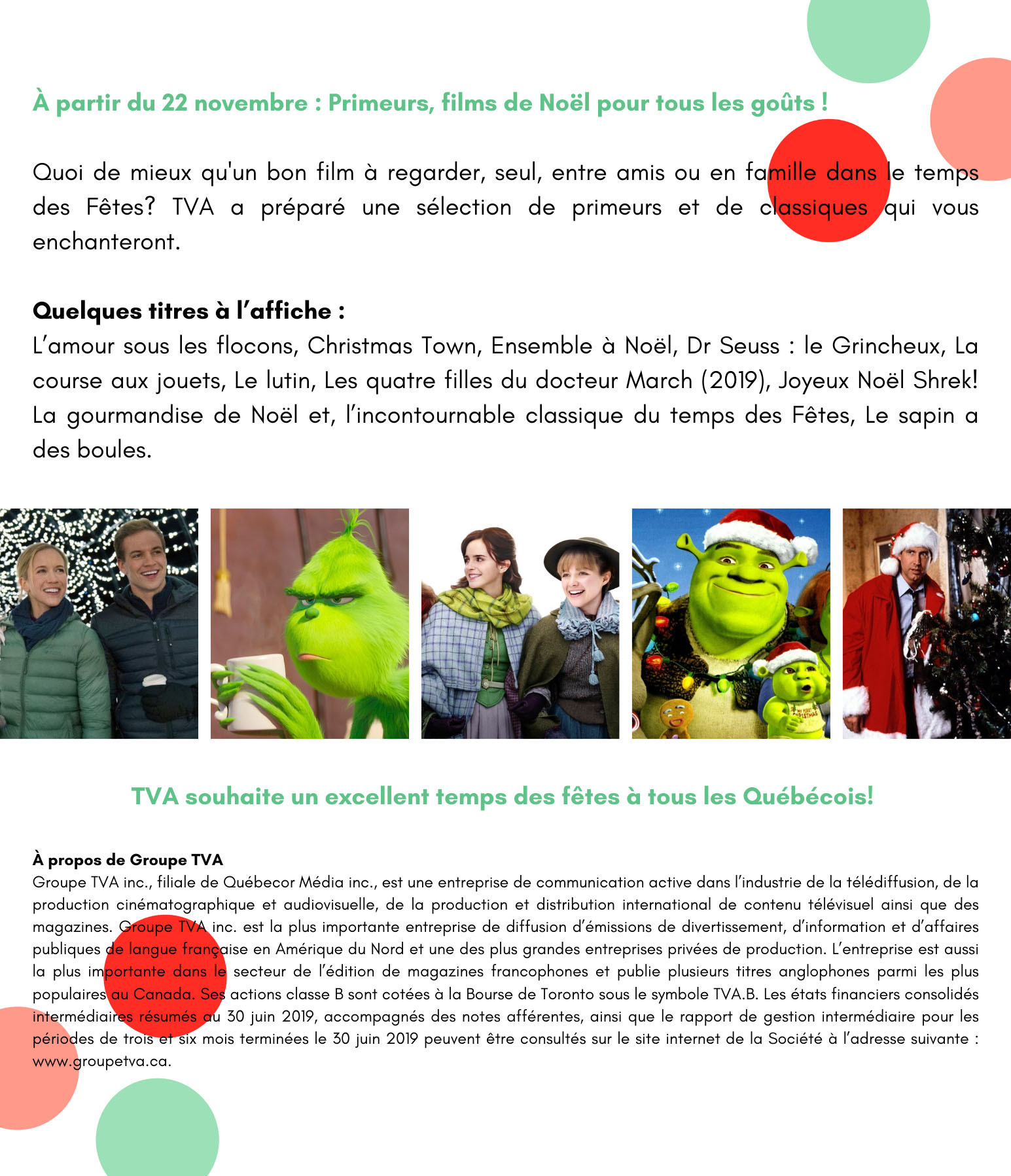 TVA | La destination télé du temps des fêtes ! | Arts et culture