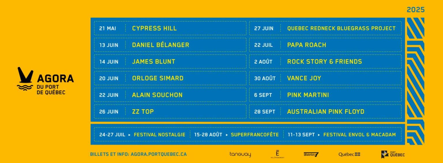 Vedettes internationales et nostalgie à l’Agora du Port de Québec cet ...