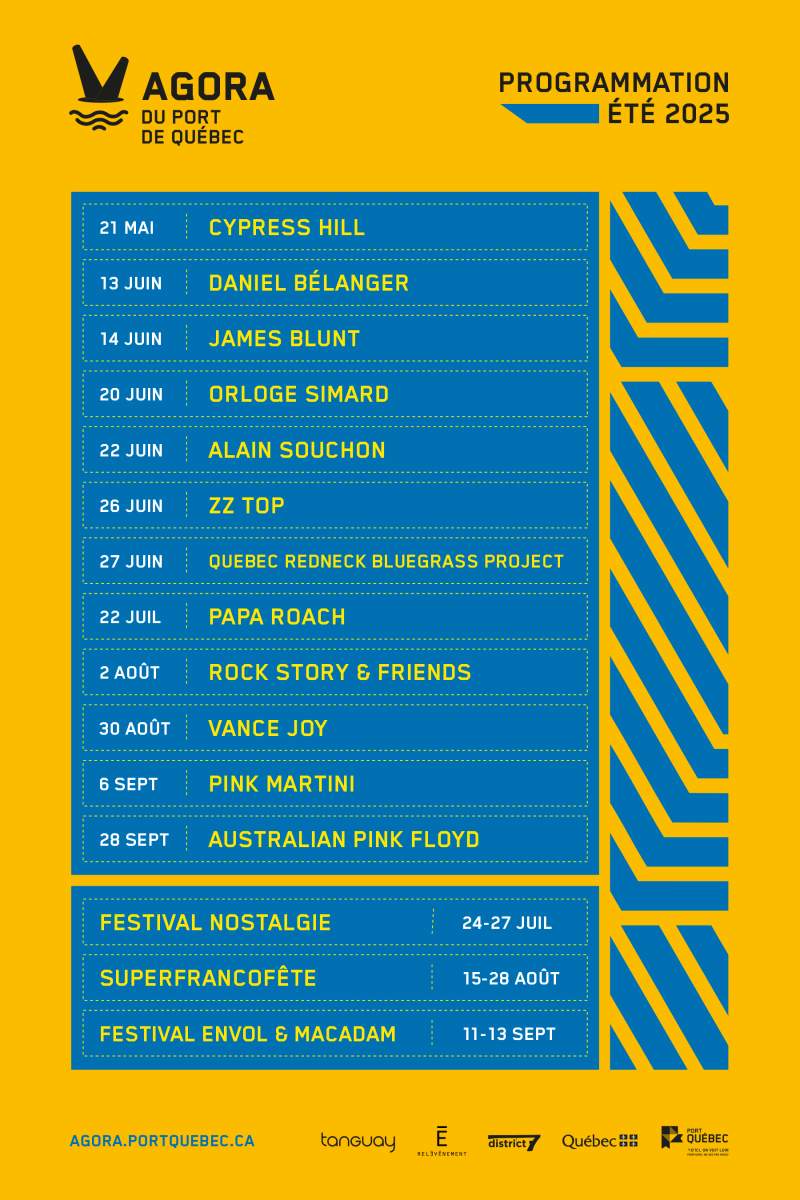 Vedettes internationales et nostalgie à l’Agora du Port de Québec cet ...