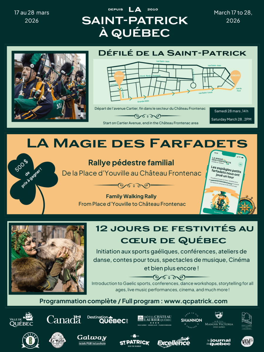 La Saint-Patrick à Québec: douze jours de festivités: L’Irlande s’amène ...
